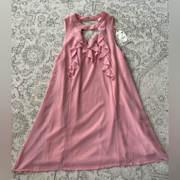 entro | Dresses | Entro Above The Knee Ruffle Dress Lined Size Medium ...